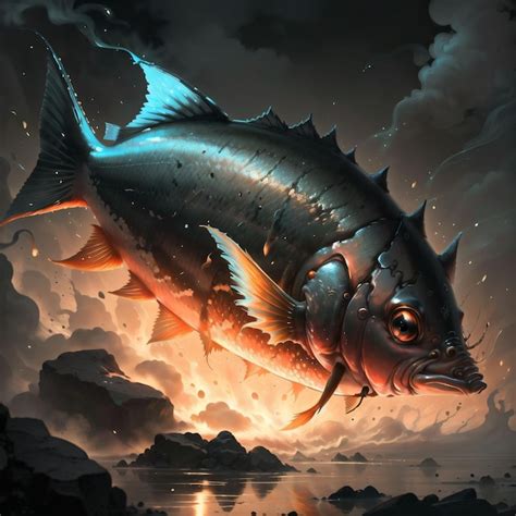 Premium Ai Image Fish Of Fire