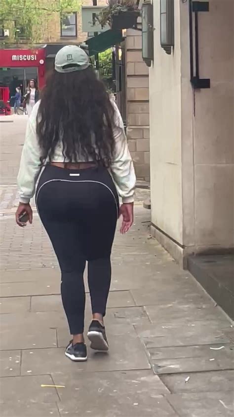 Fit Ebony Ass Walking In Yoga Pants Thisvid Com