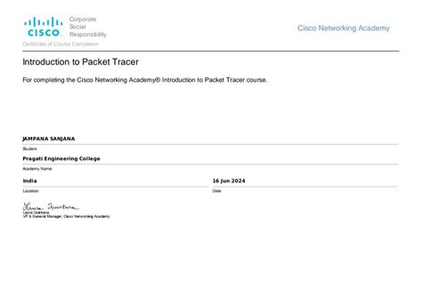sanjana jampana on linkedin cisco packettracer networking