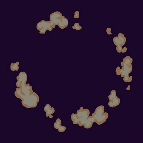 Explosion Animation Effect For Game Burst Vector Image