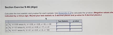 solved section exercise 9 46 algo calculate the test
