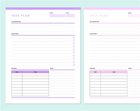 Editable Task Planner Printable Adhd Task Planner Project Planner