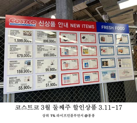 코스트코 추천템 3월 셋째주 둘째주 할인상품 311 17 세일 품목 추천 상품 회원권 소식 네이버 블로그