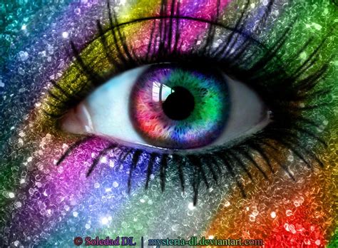 Sparkling Rainbow Eye ~image By Tag Rainbow Eyes Eye Art Eyes