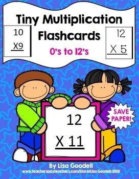 Tiny Multiplication Flashcards Counting Dots Special Ed By Lisa Goodell