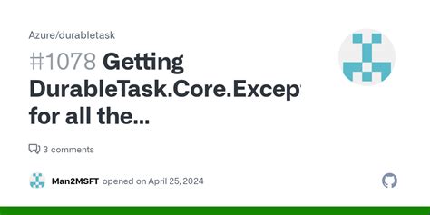 Getting Durabletaskcoreexceptionstypemissingexception For All The