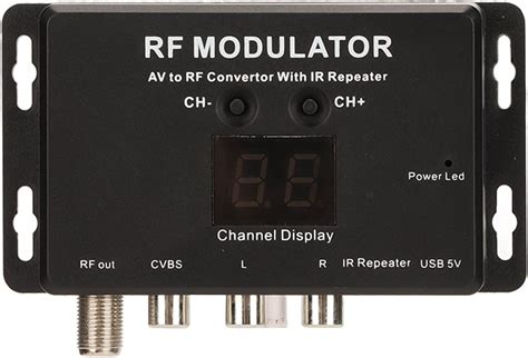 Shanrya Mini Rf Modulator Av Zu Tv Rf Modulator Wide Frequency Range