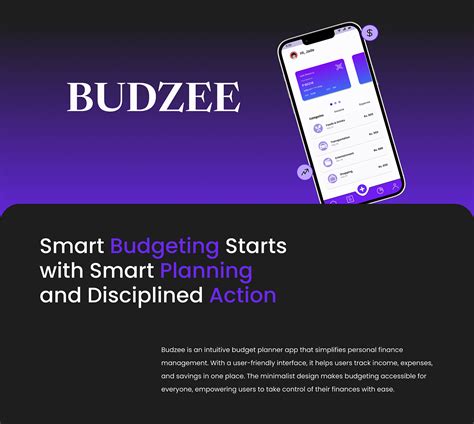 Budzee Budget Planner Mobile App Ui Design Behance