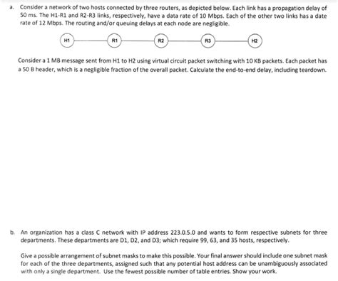 Solved A ﻿consider A Network Of Two Hosts Connected By