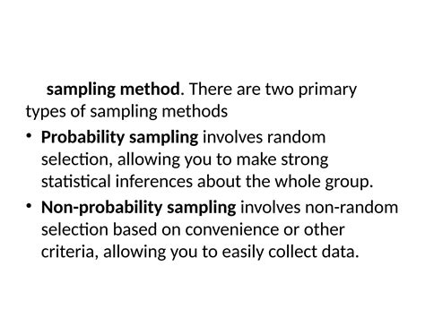 Types Of Sampling Various Types Of Samplingpptx