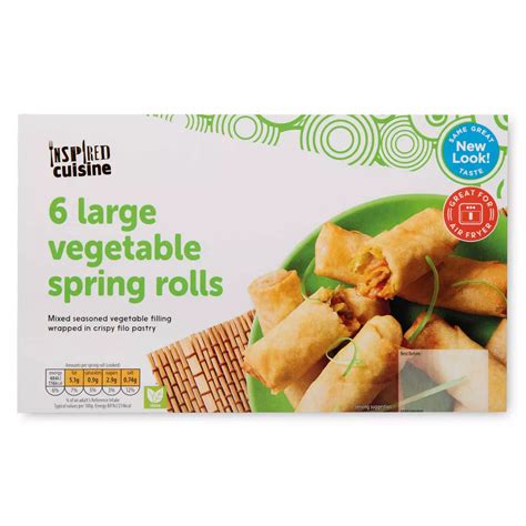 Large Vegetable Spring Rolls 6 Pack Aldi Uk