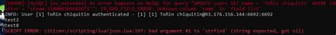 Error Mysql Field List Resource Support Cfx Re Community