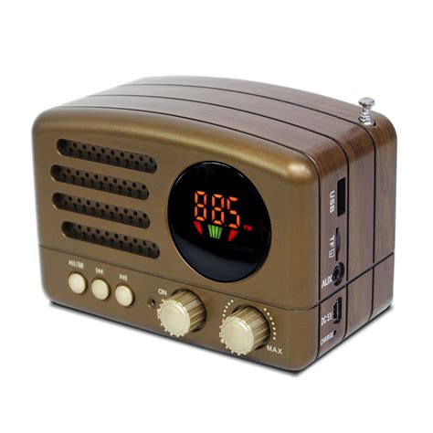 Bluetooth With Antenna Radio Usb Charging Receiver Tf Card Slot Fm Am Mini Manual Portable High