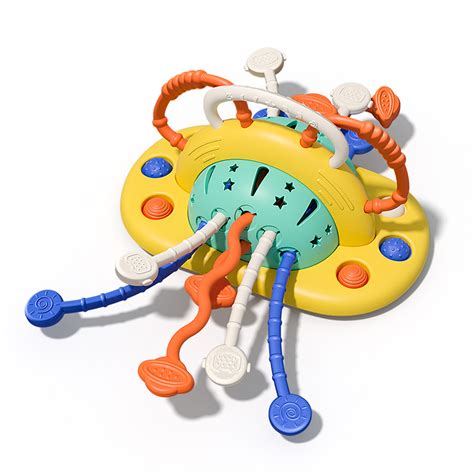 Montessori Sensory Development ของเล่นเด็กดึง String Sensorial Teether กิจกรรมการเรียนรู้ของเล่น