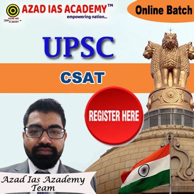 UPSC IAS CSAT Azad IAS Academy Unit Of Azad Group