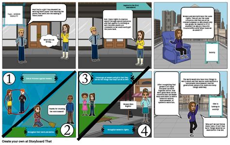 Gender Equality Storyboard Por 14706943 Gender Equality Storyboard Por 14706943