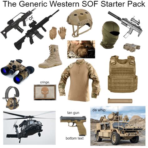 the generic operator starter pack r noncredibledefense
