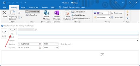how to add bcc in an outlook meeting invite