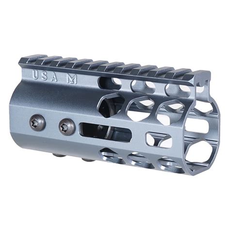 Guntec 4 Honeycomb Mlok Handguard Anodized Grey
