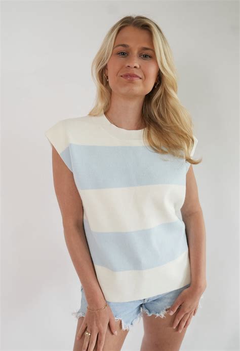 Maddie Striped Top Joyful Is She