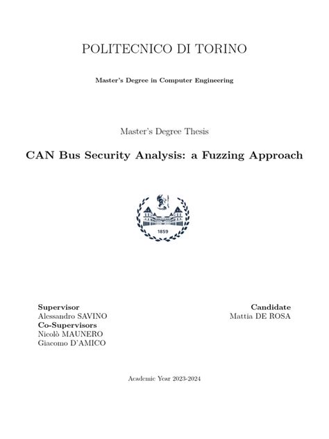 Can Bus Security Analysis A Fuzzing Approach Pdf Computer Science Computer Engineering