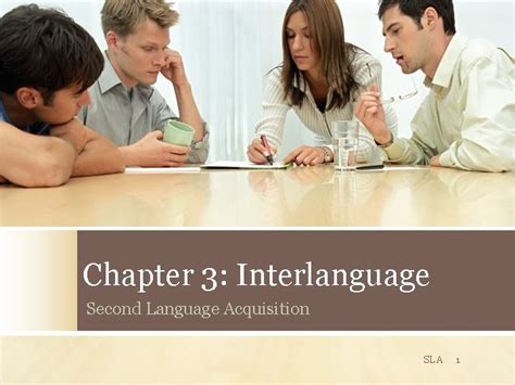 chapter 3 interlanguage second language acquisition sla 1