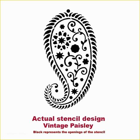 Paisley Stencil Templates Free Of Paisley Stencils Reusable Wall Stencils For Diy Decor