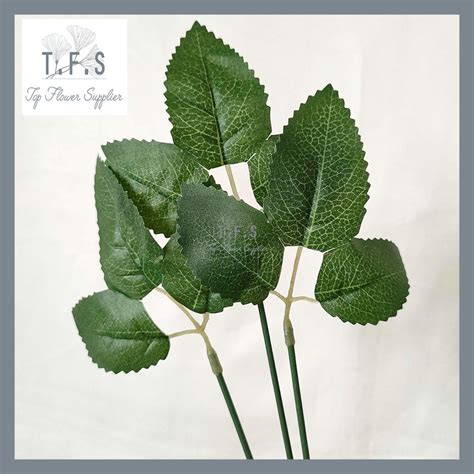 Jual Artificial Pedate Leaf Daun Hijau Palsu Plastik Buatan Dekorasi Hias Buket Shopee Indonesia