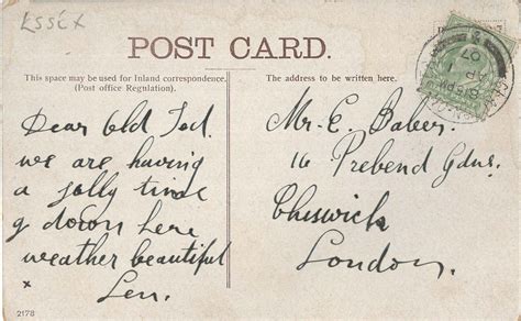 Postcard St Osyth Priory Clacton On Sea Essex 1907 233 Chiswick On