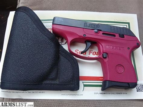 Armslist For Sale Ruger Lcp 380 Raspberry Rare Color