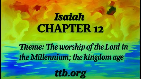 Isaiah Chapter 12 Bible Study