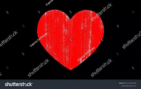 Red Drawn Heart Hatching Drawing Symbol Stock Illustration 2172315387 Shutterstock