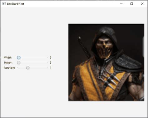 Javafx Boxblur Effect