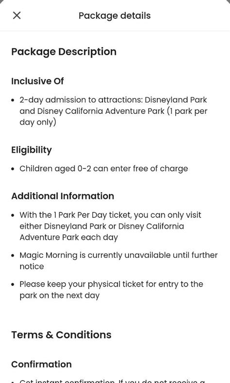 Disneyland Park And Disney California Adventure Park 2 Day 1 Park Per