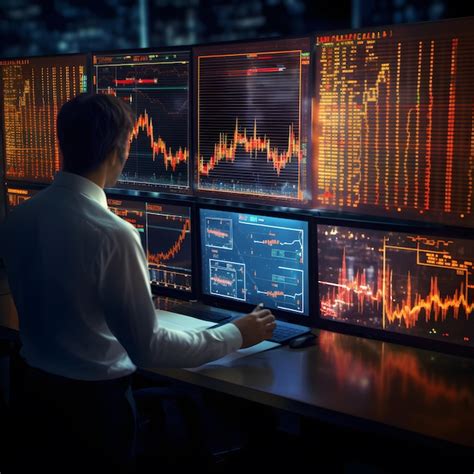 Premium Ai Image Analyzing Financial Charts Ai Generated