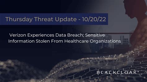 Blackcloak Blog Thursday Threats Verizon Data Breach