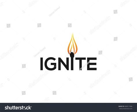 Ignite Letter Logo Flame Fire Stock Vector Royalty Free 689517406 Shutterstock