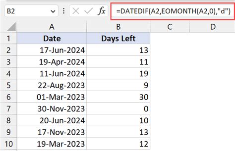 Get Total Number Of Days In Month In Excel Easy Formulas