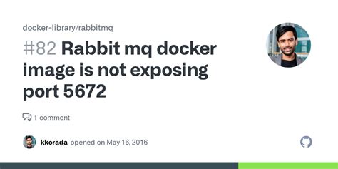 Rabbit Mq Docker Image Is Not Exposing Port Issue Docker Library Rabbitmq GitHub