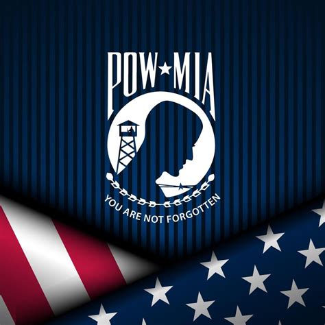 Pow Mia The American Flag 57012554 Vector Art At Vecteezy