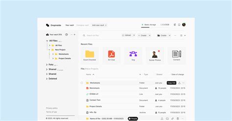 Storage Management Dashboard Ui Design Templatemonster