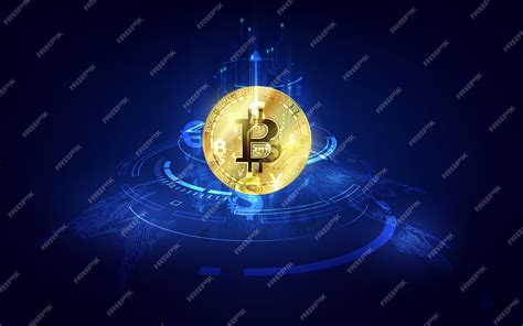 Premium Vector Global Abstract Bitcoin Crypto Currency Blockchain