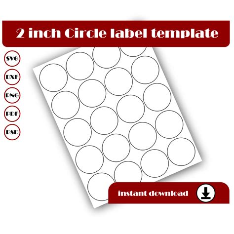 Free Printable Round Label Templates