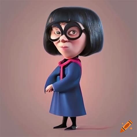 Edna Mode From Incredibles In A Dress On Craiyon
