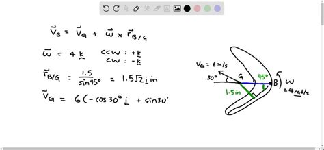 Solvedat The Instant Shown The Boomerang Has An Angular Velocity ω4