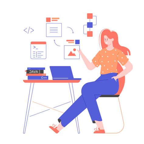7600 Woman Software Engineer Stock Illustrations Royalty Free Vector