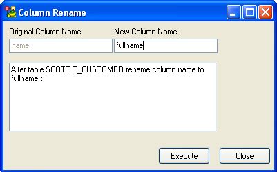 Did You Rename A Column