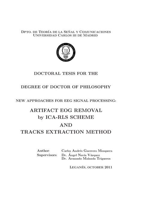 New Approaches For Eeg Signal Processing Artifact Eog Removal By Ica Rls Scheme And Tracks