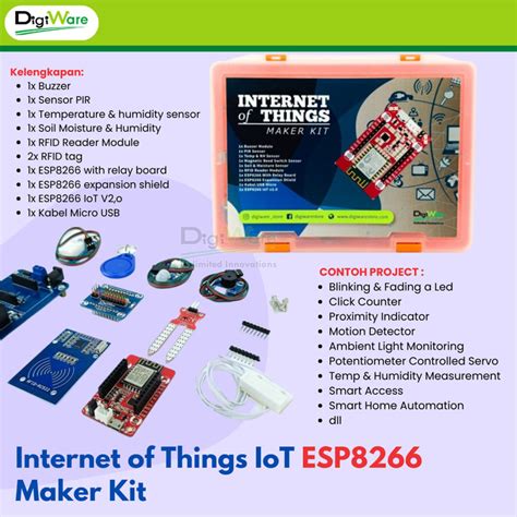 Jual Internet Of Things Iot Esp8266 Maker Kit Kota Surabaya Digiware Store Tokopedia