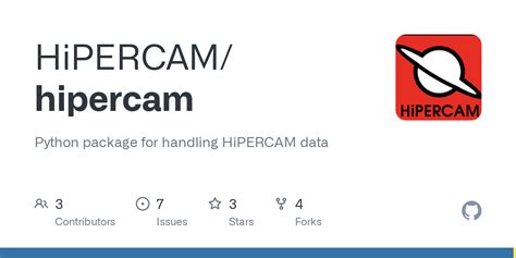 GitHub HiPERCAM Hipercam Python Package For Handling HiPERCAM Data